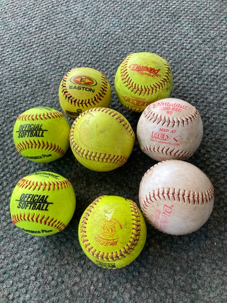 Used Variety of Softballs (8) | SidelineSwap | Buy and Sell on SidelineSwap