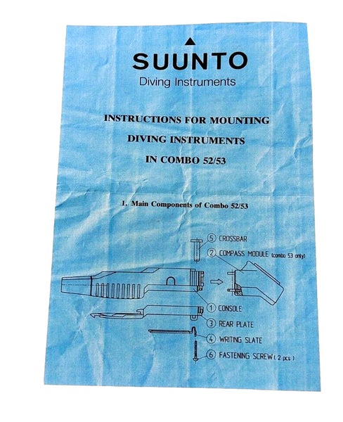 Suunto 2 Gauge Dive Computer Console Depth Gauge SM-36 SM-26 Pressure ...