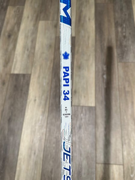 New Custom White Auston Matthews Pro Stock JetSpeed FT5 Pro ...