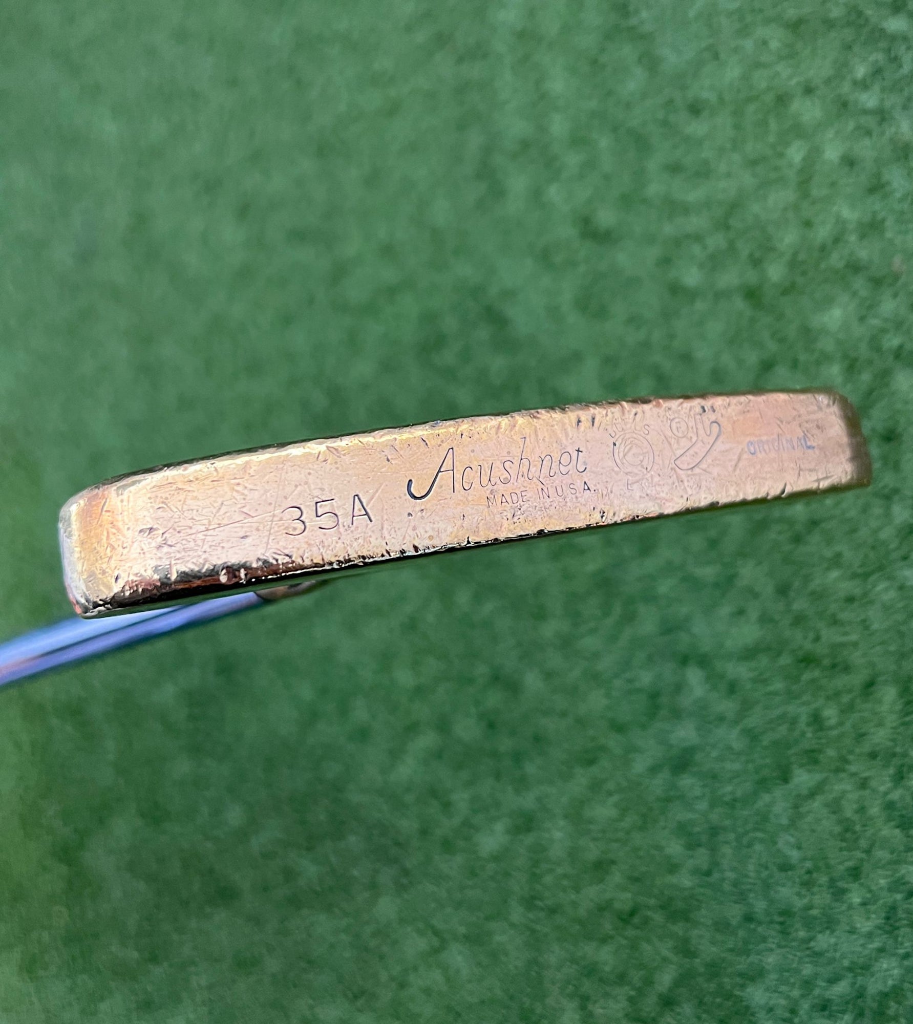 Acushnet Bulls Eye 35A Original Putter, 35", Two Sided, Fluted Shaft ...