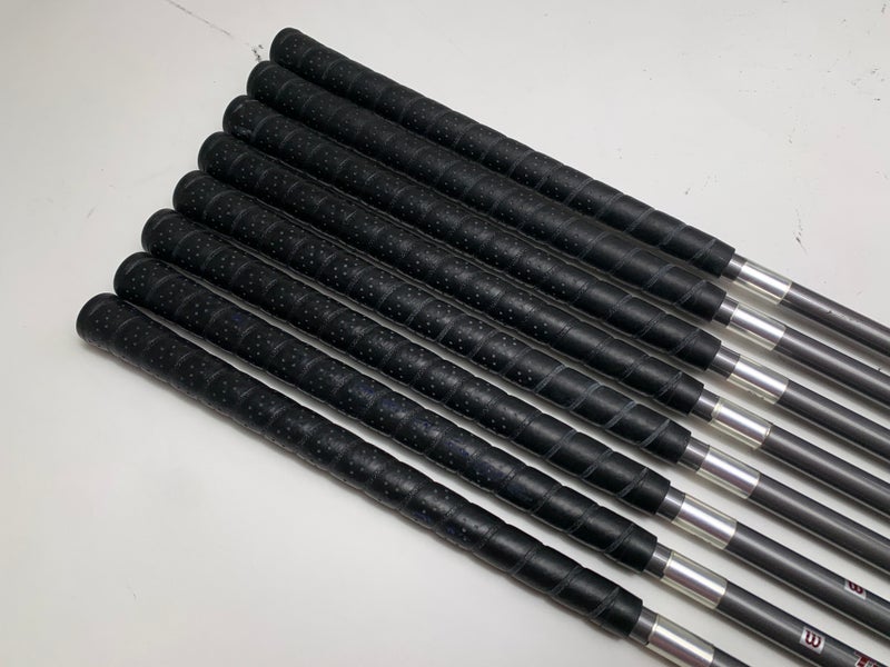 Wilson Deep Red II Tour Iron Set 4-PW+SW Tri-Ply Fat Shaft Ladies ...