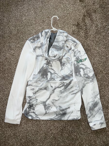 USF FOOTBALL TEAM ISSUED SPECIAL EDITION WINTER CAMO FULL ZIP HOODIE ...