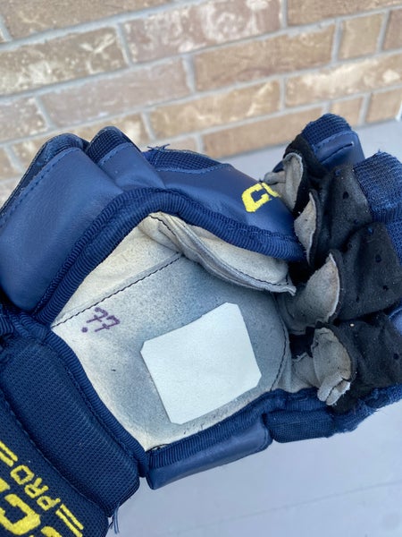 CCM U+ CL Crazy Light Pro Stock Hockey Gloves Navy Blue 14" BLUES 3840 ...