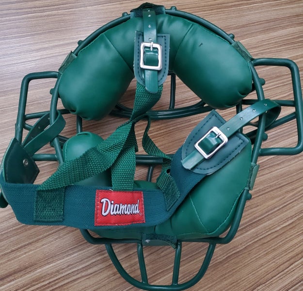 Diamond DFM-32 Pro Green Catchers Face Mask / Umpire Mask TG3 Baseball ...
