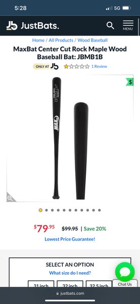 Max Bat Centercut Maple | SidelineSwap | Buy and Sell on SidelineSwap