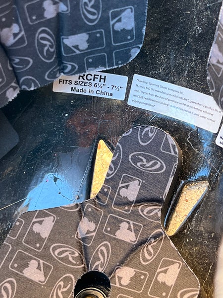 Used 6 1/2 - 7 1/2 Rawlings Softball Batting Helmet B R5 S5 L1 ...