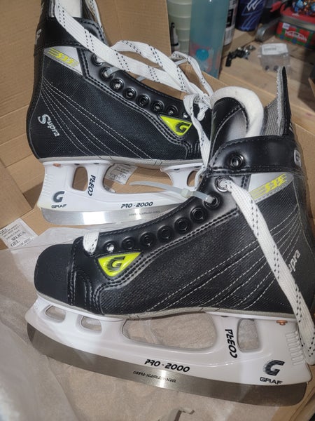 Junior New Graf SUPRA 535 Hockey Skates Wide Width Size 5 ...