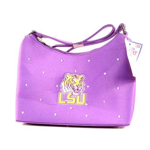 New with Tags LSU TIGERS PURSES - PURPLE RHINESTONE HANDBAGS | SidelineSwap