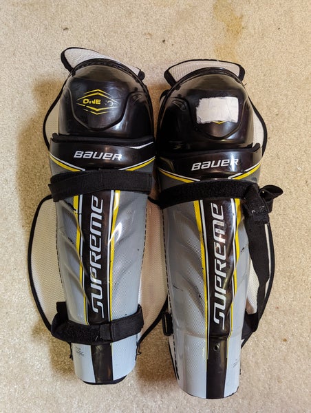 Used Bauer Supreme One40 Shin Pads | SidelineSwap | Buy and Sell on ...