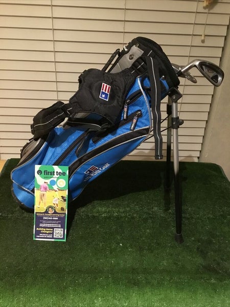 USKG (LH) Juniors UL-45 WT-25u Set (PW & 520 Putter) & Stand Golf Bag ...