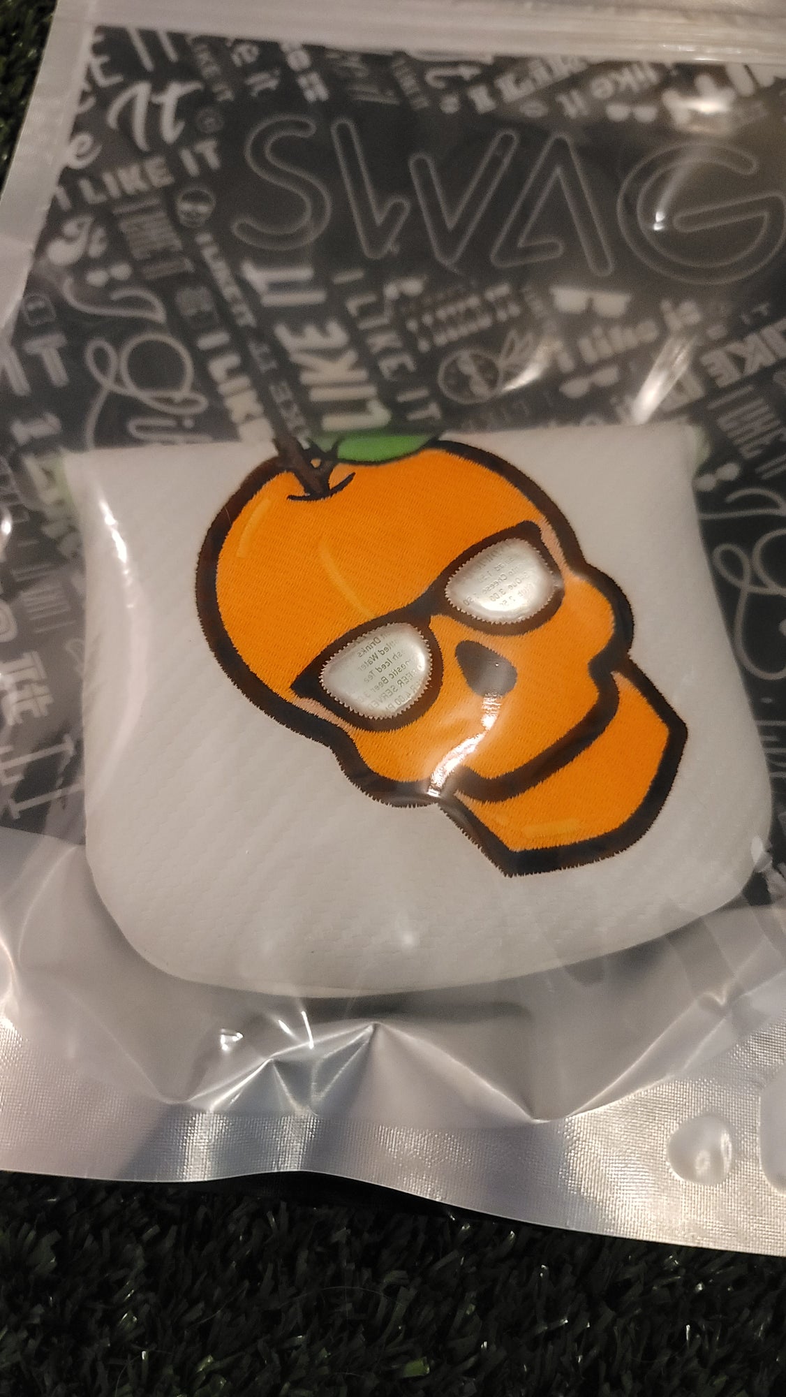 NEW Sealed SWAG Golf Masters Putter Headcover Peach Skull w/ Menu ...