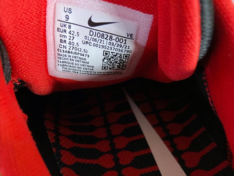 Nike Zoom Pegasus 38 Georgia Bulldogs UGA Dawgs Shoes Mens 9 DJ0828-001 ...