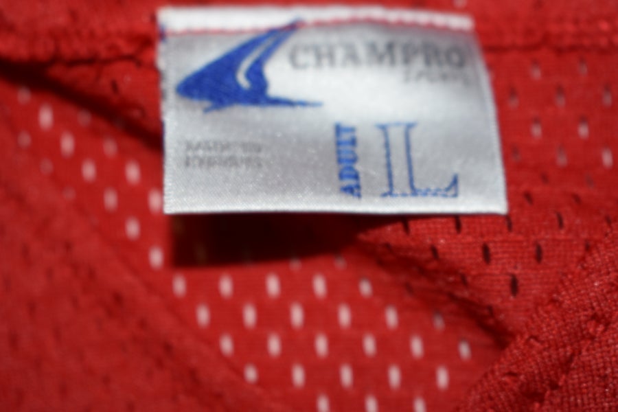 NEW - Champro Mesh Button Up Jersey, Red, Adult Large | SidelineSwap ...