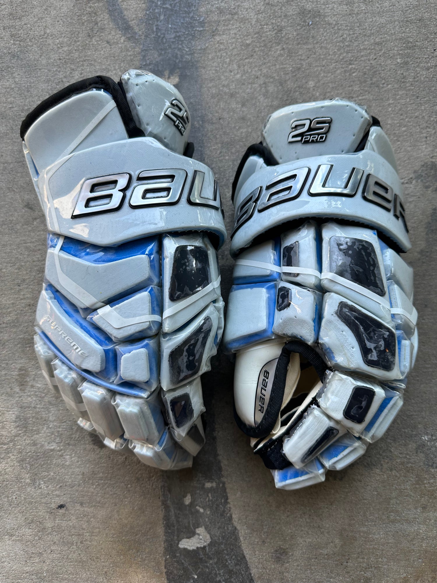 New Bauer Supreme 2S Pro Gloves 14" Clear | SidelineSwap