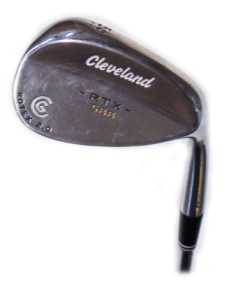 Chrome Cleveland RTX 588 Rotex 2.0 56*12* Sand Wedge Steel True Temper ...