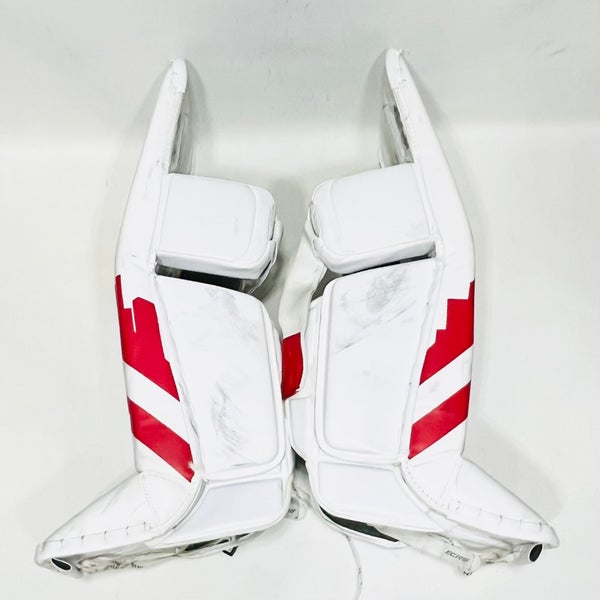 Boston University US Olympian Drew Commesso Bauer Supreme MACH Leg Pads ...