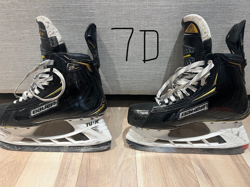 Used Bauer Supreme 2S Pro Hockey Skates Regular Width Size 7 ...