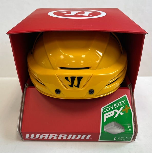 New Warrior Covert PX+ Pro stock hockey helmet PXPH6 large yellow gold ...