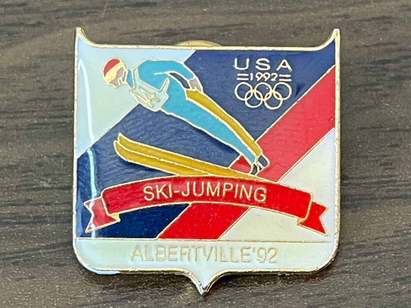 USA Ski Jumping 1992 OLYMPIC GAMES ALBERTVILLE FRANCE Collectible Lapel ...