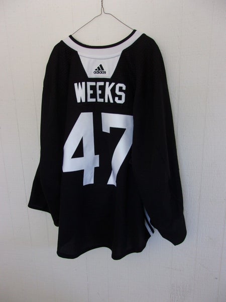 ARIZONA COYOTES Mitchell Weeks black #47 Adidas practice jersey 2019 ...