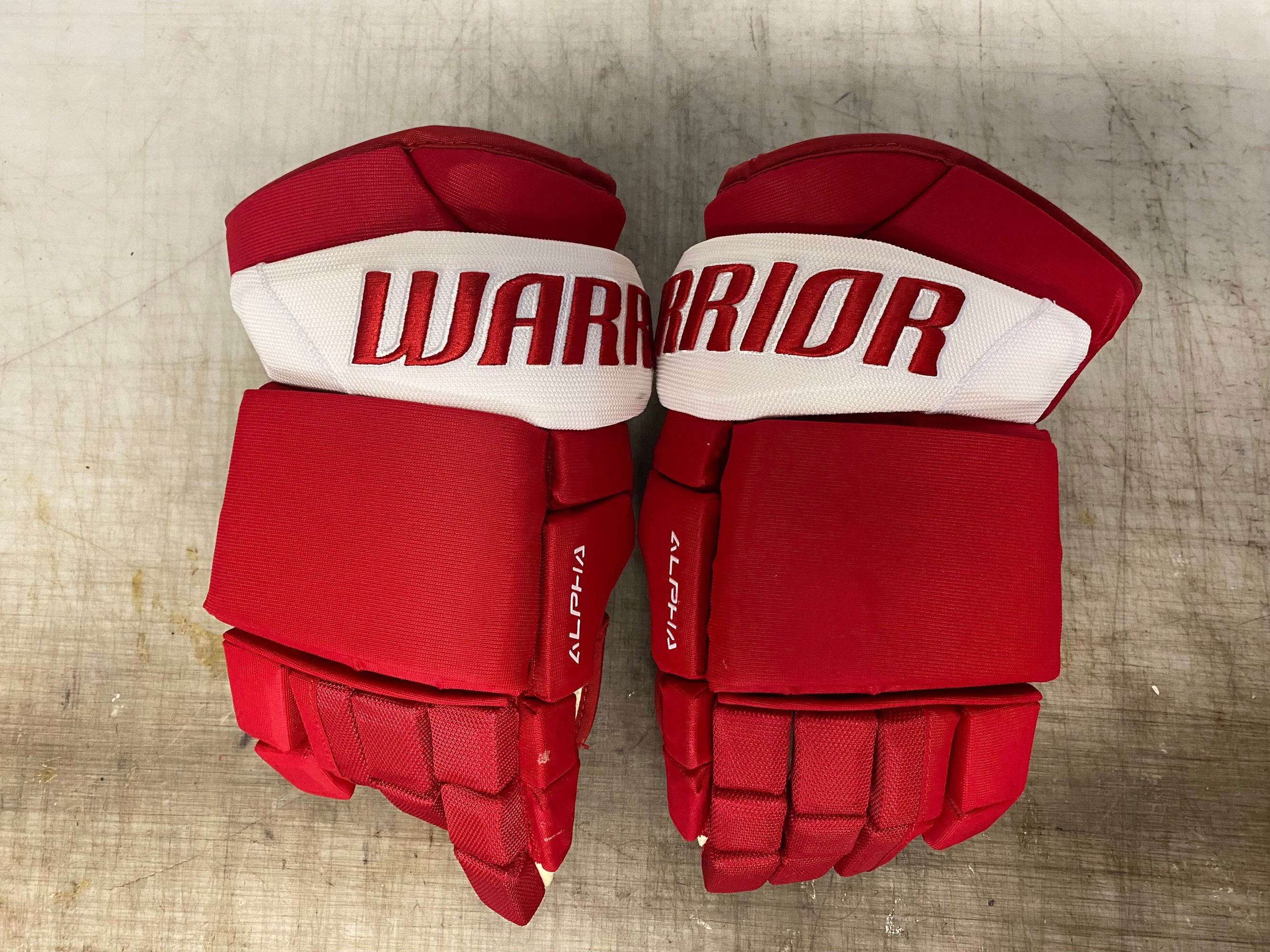 Warrior Alpha DX Pro Stock Hockey Gloves 15" Red 4067 | SidelineSwap