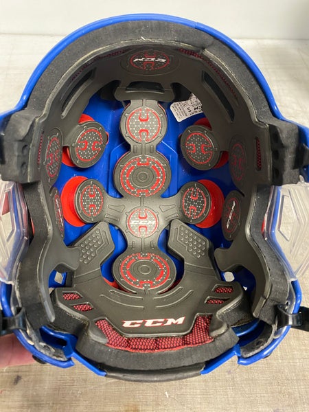 CCM Resistance Pro Stock Hockey Helmet Blue Small 4077 | SidelineSwap ...