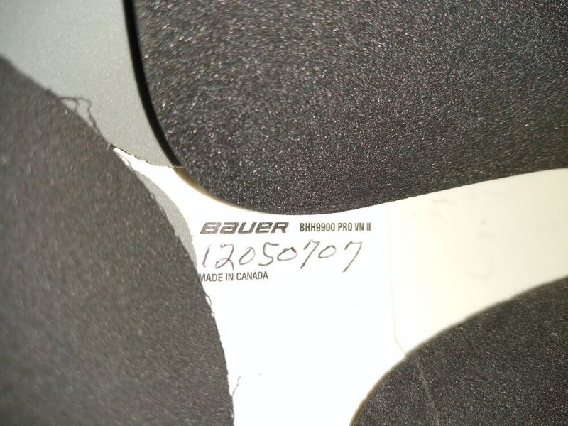 New Penguin NHL Pro Stock BAUER BH 9900 VN PRO 2 White Ice Hockey ...