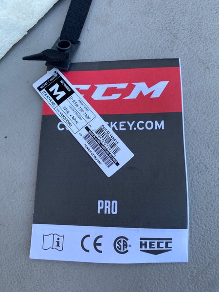 NEW! CCM Vector V08 Pro Stock Helmet Royal Blue OILERS 4151 ...