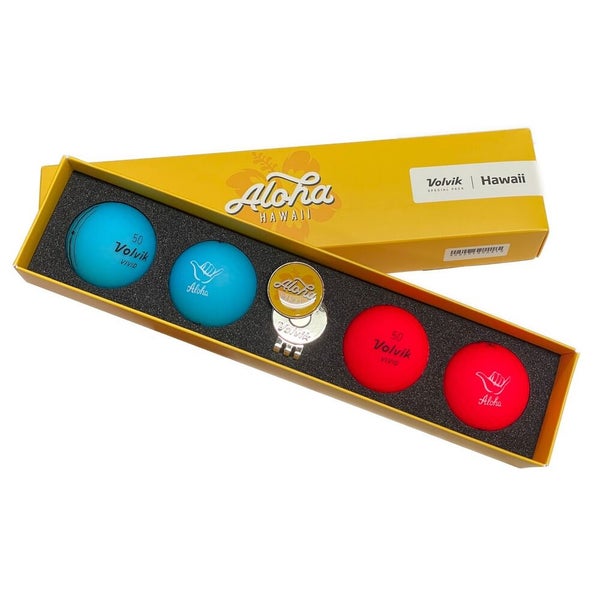 Volvik Vivid Limited Edition State Pack Golf Balls & Ball Marker Set ...