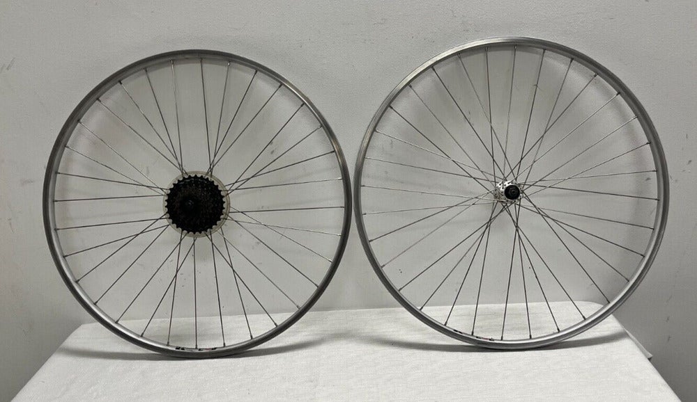 Weinmann AS26FL 7-Speed 36-Spoke 700C Silver Aluminum Wheelset Formula ...