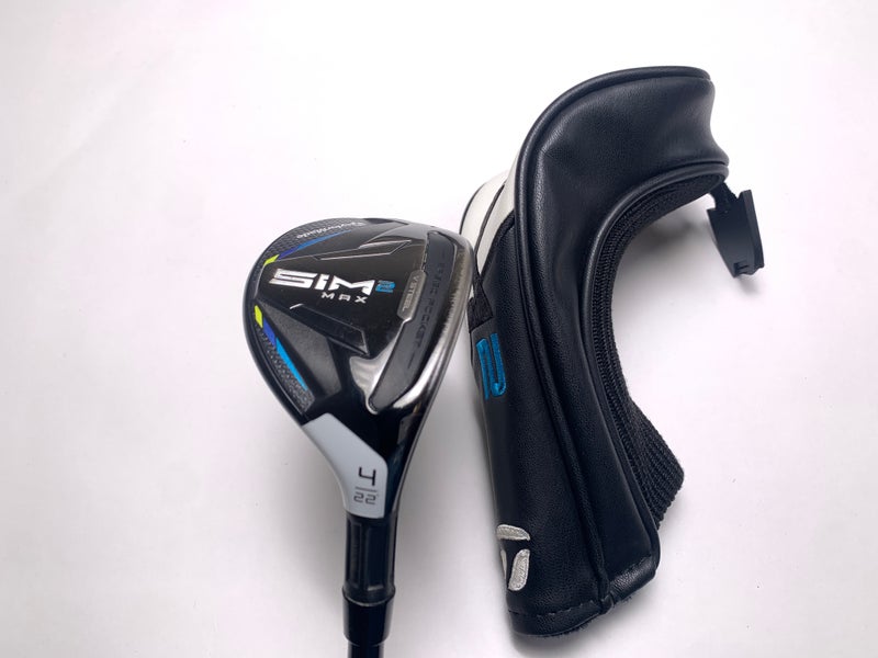 Taylormade SIM2 MAX Rescue 4 Hybrid 22* Mitsubishi Chemical C6 Series Regular RH | SidelineSwap ...