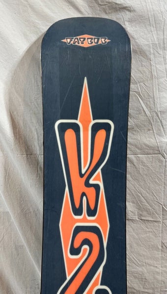 RARE Vintage K2 Fat Bob Original Fatty 137cm Wide Snowboard T9 Bindings ...