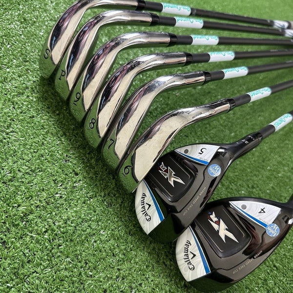 READ Callaway XR OS Iron Set 4H 5H 6-PW SW Bassara Ladies Women’s Flex ...