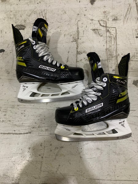 Junior Used Bauer Supreme Comp Hockey Skates EE (Extra Wide) 4.0 ...