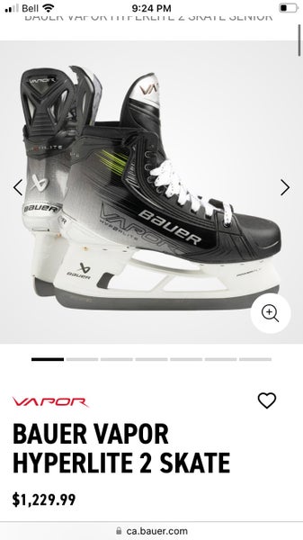 New Bauer Vapor Hyperlite 2 Hockey Skates | SidelineSwap | Buy and Sell ...