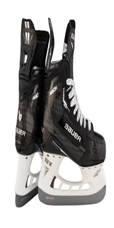 Senior New Bauer Supreme Mach Hockey Skates with TI Steel 9 Fit 1 ...