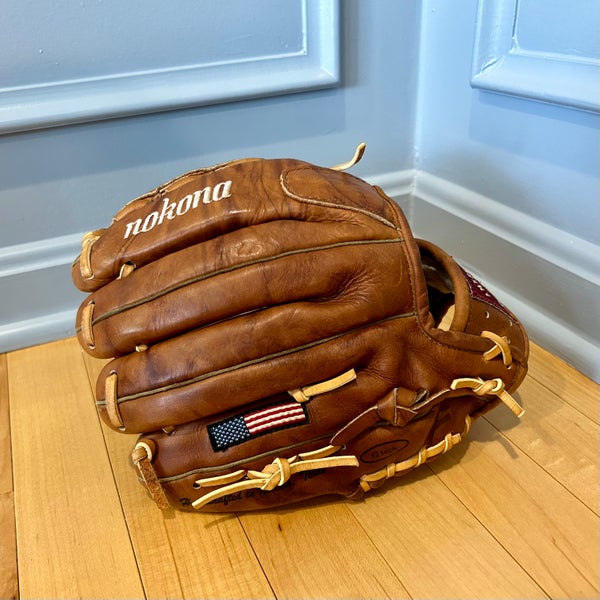 Nokona Infield AMG 1200 Walnut Baseball Glove 12" RHT Right Hand Throw ...