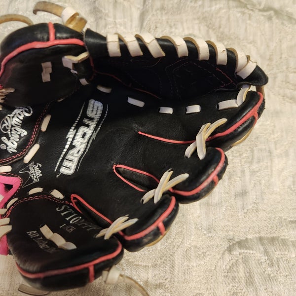 Rawlings Right Hand Throw Storm T-Ball Blue/Pink Glove 10" Sure Catch ...
