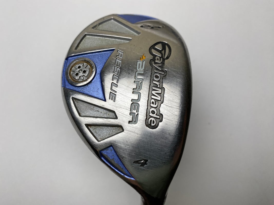 Taylormade Burner Rescue 4 Hybrid 22* REAX SuperFast 65g Regular RH Midsize Grip | SidelineSwap