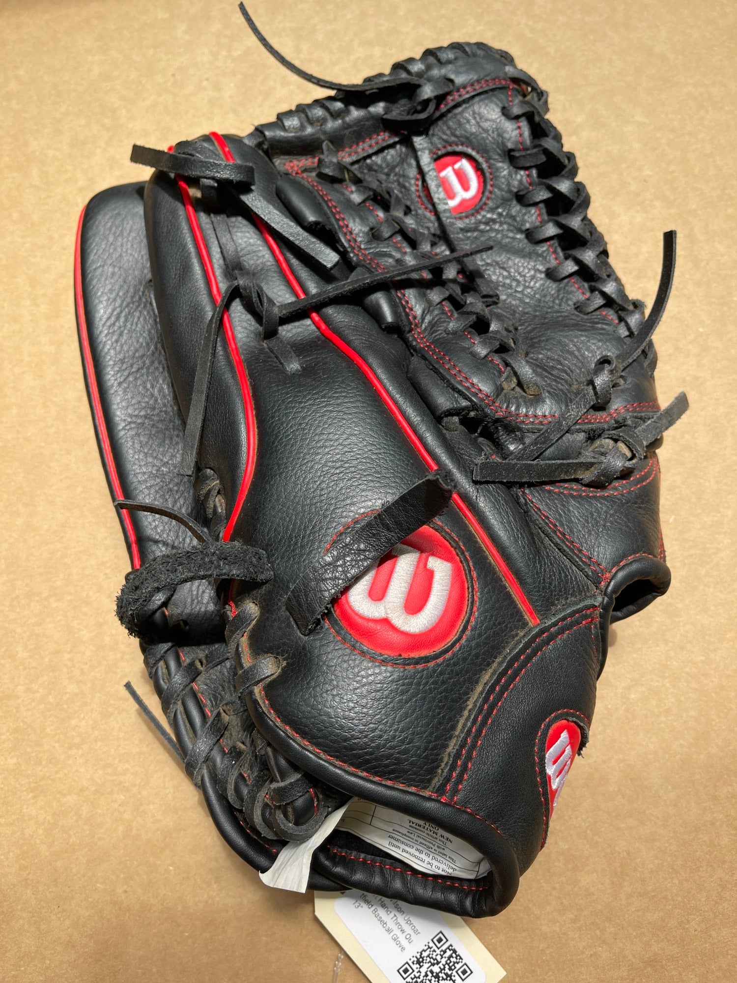 Used Wilson Uproar Left Hand Throw Outfield Baseball Glove 13 ...