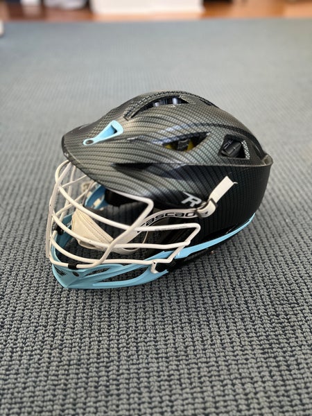 Carbon/Carolina Blue Cascade R Helmet — Pearl Facemask | SidelineSwap ...