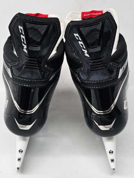 CCM RIBCOR 100K TOTAL CUSTOM PRO STOCK HOCKEY SKATES 9.5 REGULAR GREEN ...