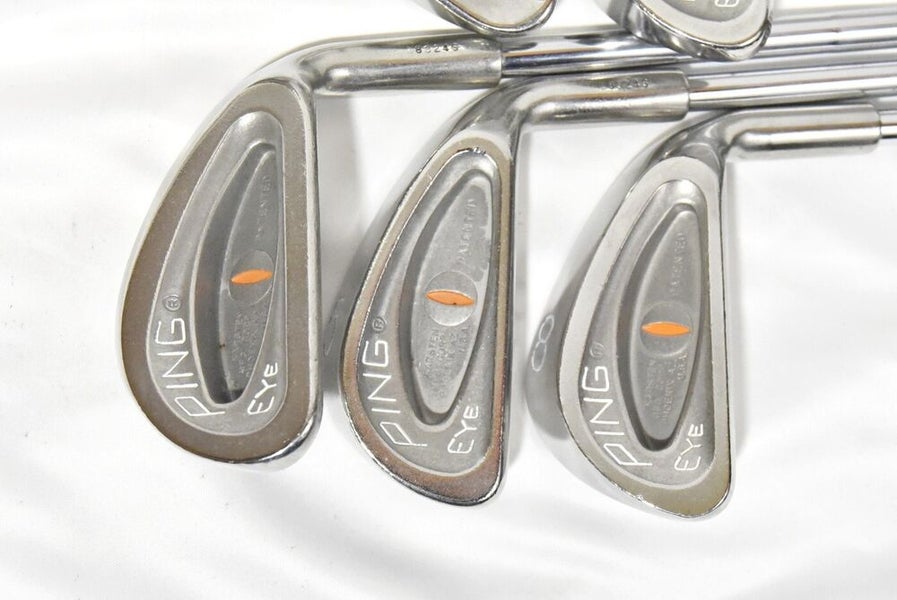 PING ORANGE EYE IRON SET - 6 IRONS SHAFT-36 1/4 IN - RIGHT HANDED ...