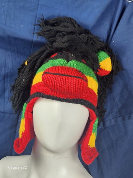 New Unisex Rasta Monkey Ski Helmet Cover by Pink Yak Hand Made In Nepal ...
