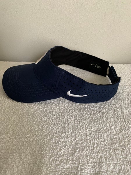 Nike Perfect Game PG Baseball Navy Blue Visor Hat Velcro back ...