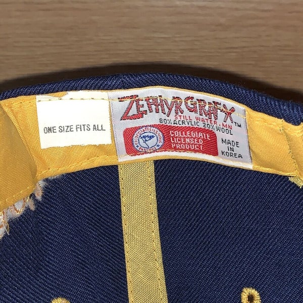 Vintage 90s University of California Golden Bears Zephyr Snapback Hat ...