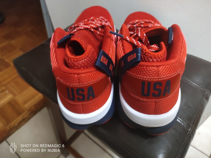Men's Adidas Dame 8 Team USA Red Basketball Shoes HR0040 Size 11.5 ...