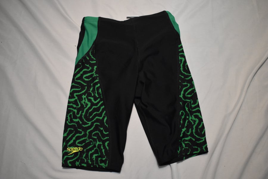 Speedo Pro LT Jammer Swimsuit, Black/Green, Size 26 | SidelineSwap ...