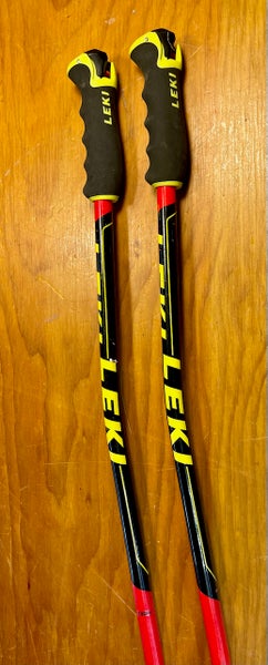Used 52in (130cm) Leki Racing World Cup Carbon - GS Ski Poles ...