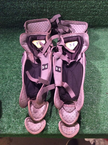 Gray Under Armour UALG4-AP 18" Catcher's Shin Guards | SidelineSwap ...